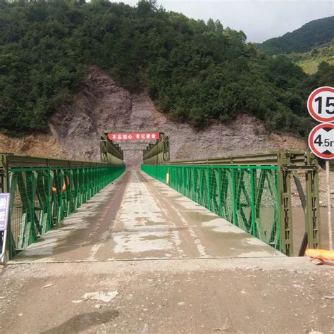 Permanent Assembly Steel Suspension Bridge Panel Structure Bailey