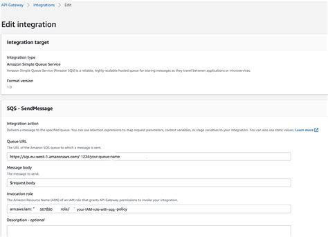 Amazon Web Services Aws Api Gateway Reverse Proxy To Sqs Access Denied Stack Overflow