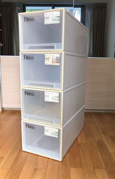 Plastic Drawer Stack Of 4 Boxes Furniture Home Living Home Improvement Organisation