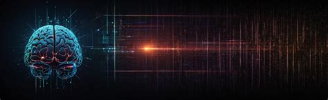 Futuristic AI Brain Concept Digital Neural Network Visualization in HighTech Environment ...
