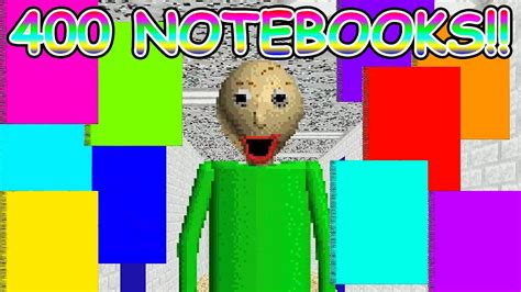 Baldis Basics But 400 Notebooks Youtube