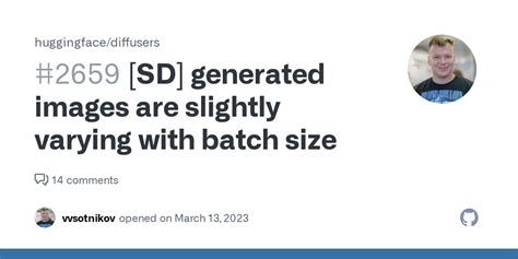 [sd] generated images are slightly varying with batch size · issue