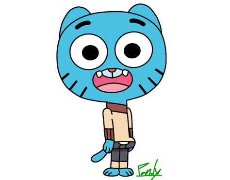 Front Facing Gumball By Pandythegreenpanda On Deviantart