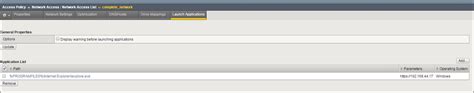 Launch Application Not Working On Network Access Devcentral
