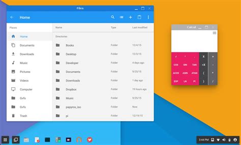 material design inspired linux distro papyros looks amazing