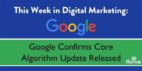 Google Releases New Core Algorithm Update Digital Marketing News