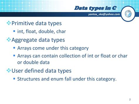 PPT Data Types PowerPoint Presentation Free Download ID