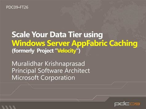 ppt scale your data tier using windows server appfabric caching