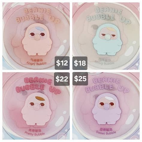 Popmart Pucky Beanie Bubble Up Plush Pendant Keychain Angry Bubble