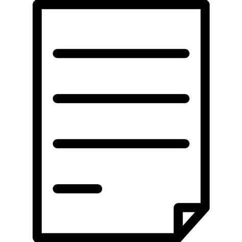 Paper With Text Vector SVG Icon SVG Repo