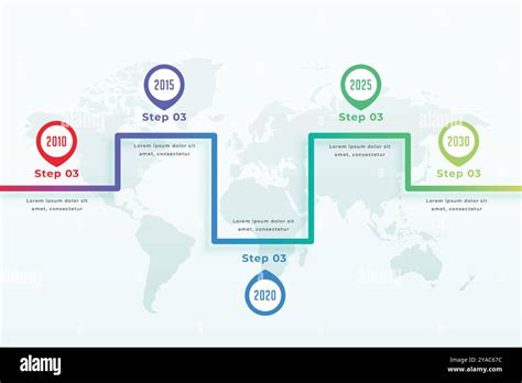 Timeline Milestone Sequence Layout For Business Marketing Vector Stock Vector Image Art Alamy