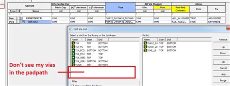 Where Can I Give The Library Path For Via In An Allegro Design Pcb