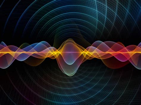wave function series composition of colored sine vibrations light and