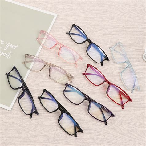 Clear Computer Glasses Round Frame Blue Light Blocking Unisex Optical