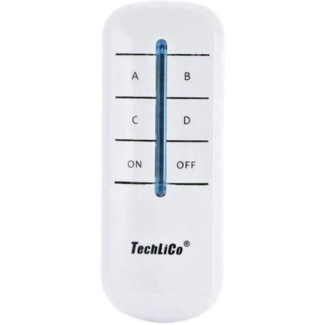 4 Way Switch Techlico Digital Remote Control; White | emiratesoutlet