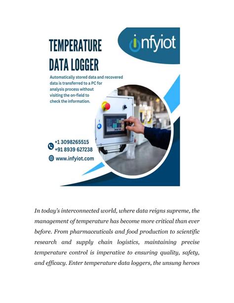 Streamlining Temperature Management A Deep Dive Into Data Loggers Pdf