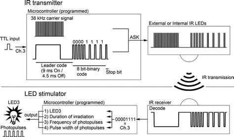 Schematic Diagram Of The Wireless LED Stimulating System When A TTL Download Scientific