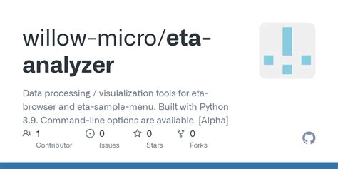 Github Willow Microeta Analyzer Data Processing Visulalization
