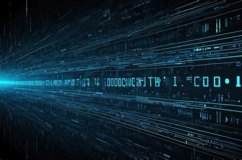 premium photo binary code background digital abstract technology