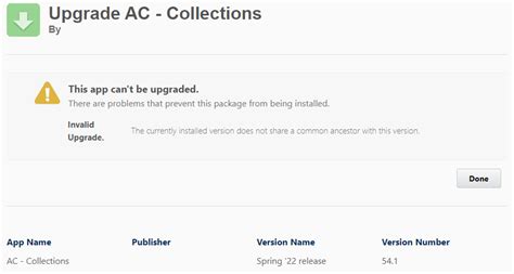 The Currently Installed Version Does Not Share A Common Ancestor With This Version · Issue 249