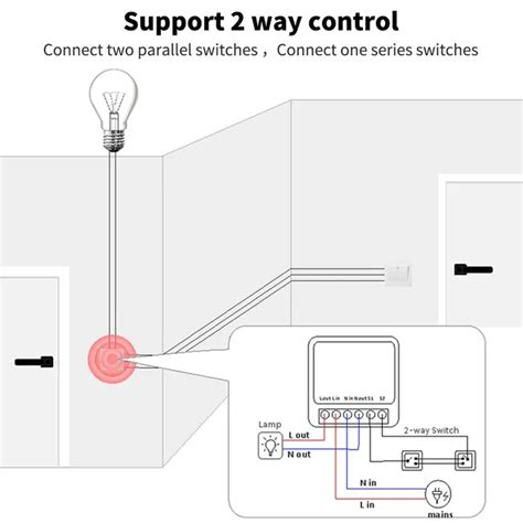16a Wifi Switch Smart Mini Modul Diy Lakásfelújítás Megszakító Inteligente Tuya Life Távirányító