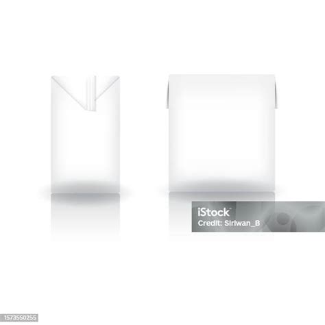 우유 주스 커피 차 코코넛 밀크 또는 유제품 모형을 위한 흰색 사각형 판지 상자 0명에 대한 스톡 벡터 아트 및 기타 이미지