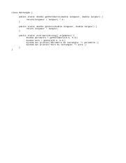 Rectangle 3 Java Class Rectangle Public Static Double GetPerimetre