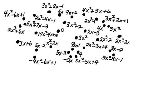 Trinomial Addition Connect The Dots Puzzles