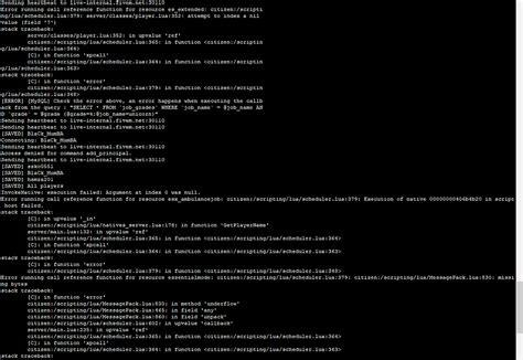 [help] Essential Mode Error Server Discussion Cfx Re Community