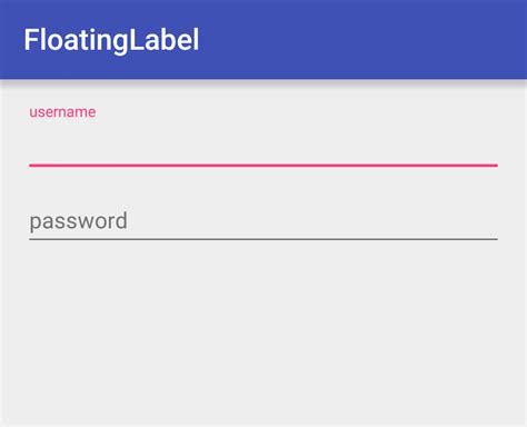 Edittext Floating Labels Android Design Support Library