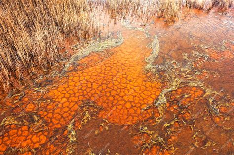 Premium Photo Spectral Oasis Titanium Quarrys Water Reservoir In Full Hue