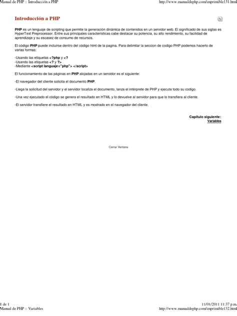 Manual Php Pdf Php Servidor Web