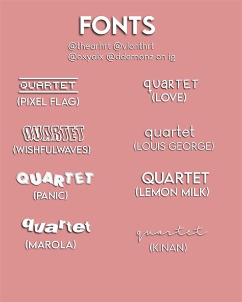 Colorful And Stylish Font Combination