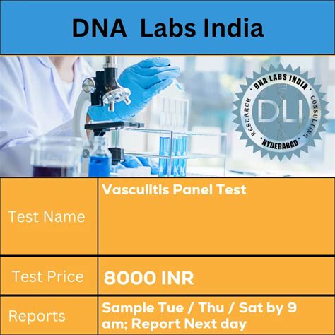Vasculitis Panel Test Cost 8000 Inr In India