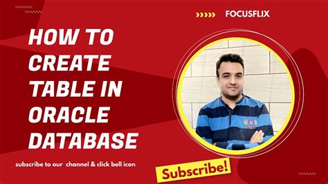 How To Create Table In Oracle Database Youtube