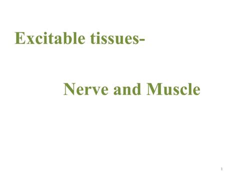 2physiology Of Excitable Tissues 1ppt