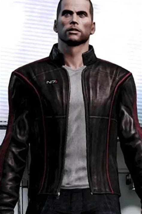 Mass Effect N7 Black Leather Jacket