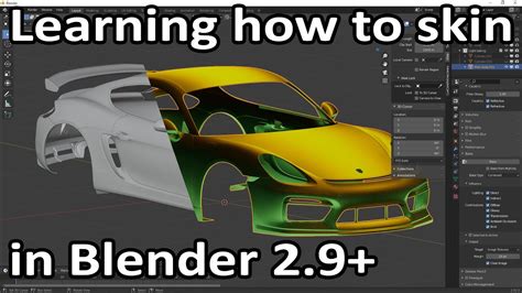 Car skinning blender tutorial; Assetto Corsa, ACC, rFactor, etc. - YouTube