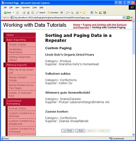 对 Datalist 或 Repeater 控件中的数据进行排序 （c） Microsoft Learn