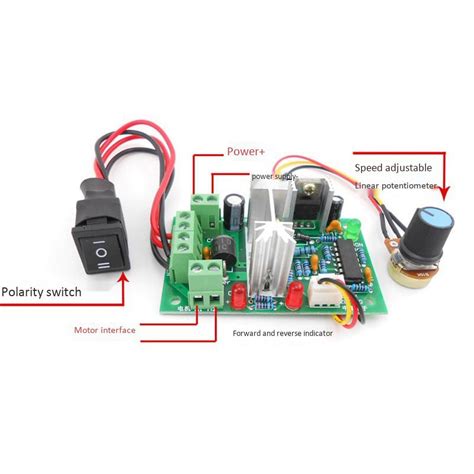 Ckepdyeh Pwm Dc Motor Speed Controller Switch Dc 20a Current Regulator