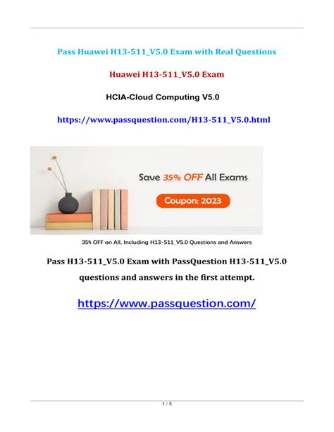 huawei h13 511 v5 0 exam questions hcia cloud computing v5 0