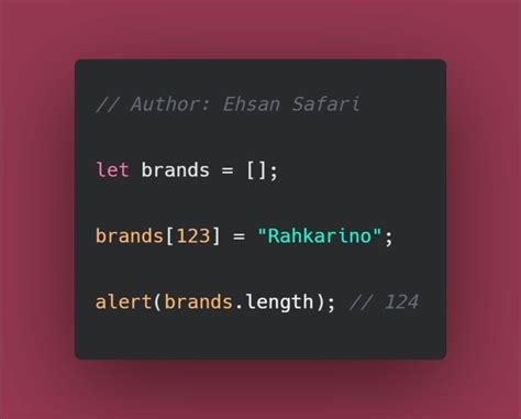 Ehsan Safari On Linkedin Javascript Array Rahkarino