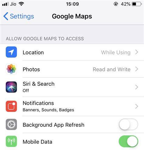 Ios Disabled Always Use Location For Google Maps But I Still Get Google Maps Is Using Your