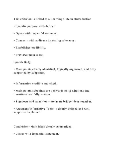 This Criterion Is Linked To A Learning Outcomeintroduction• Specdocx