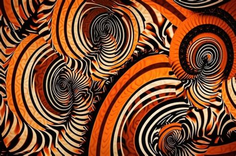 Premium Ai Image Abstract Pattern Of Rotational And Symmetrical