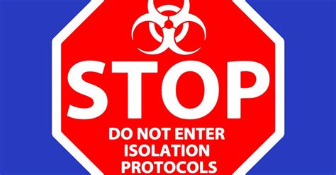 printable isolation signs