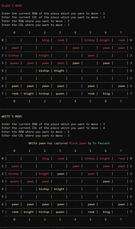 github vignesh227 chess game two player c chess 🏆 program made with 2d arrays and oops