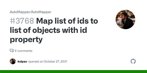Map List Of Ids To List Of Objects With Id Property · Issue 3768