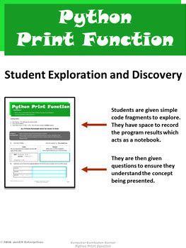Python Coding Distance Learning Print Function Free Video Activities