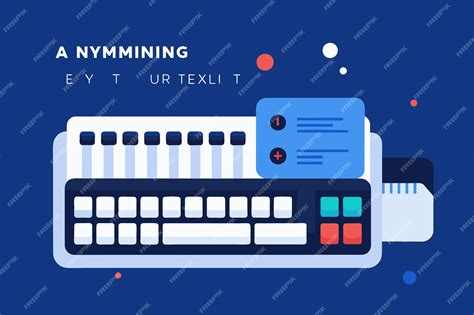 Premium Vector A Minimalist Keyboard That Learns Your Typing Patterns